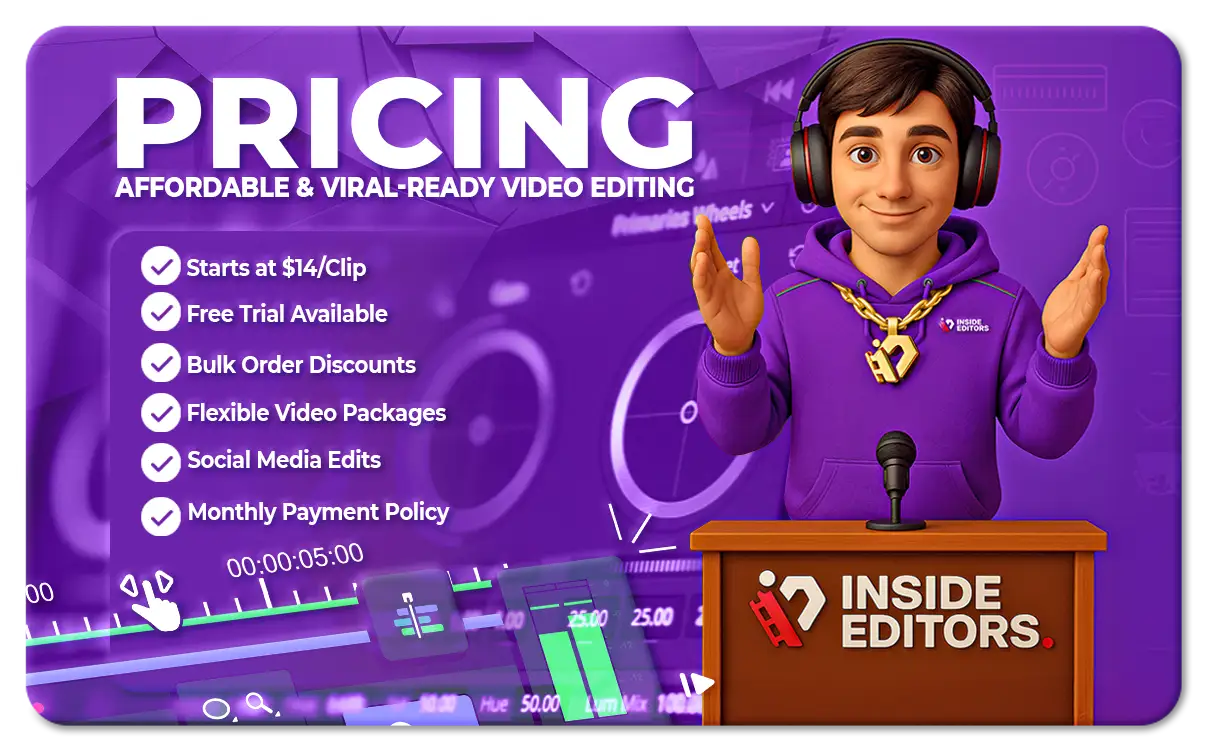 Video Editing Pricing: Affordable $14 Starting Rate